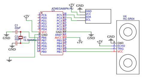 DISTANCE MEASUREMENT WITH ULTRASONIC Resources EasyEDA