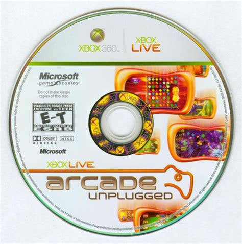 Xbox Live Arcade Unplugged Volume 1 2006 Xbox 360 Box Cover Art