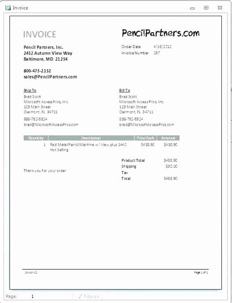 Ms Access Dashboard Template