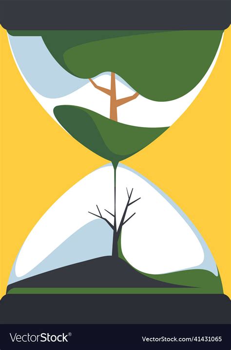 Poster With Tree Life Cycle Royalty Free Vector Image