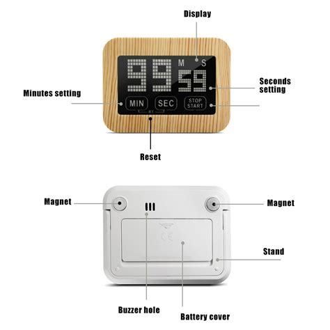 Digital Kitchen Timer Magnetic Countdown Clock Tou Vicedeal