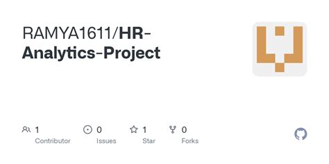 GitHub RAMYA HR Analytics Project