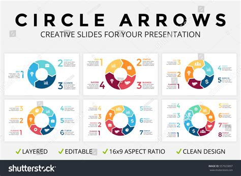 Vector Circle Arrows Infographic Cycle Diagram Stock Vector Royalty Free Shutterstock