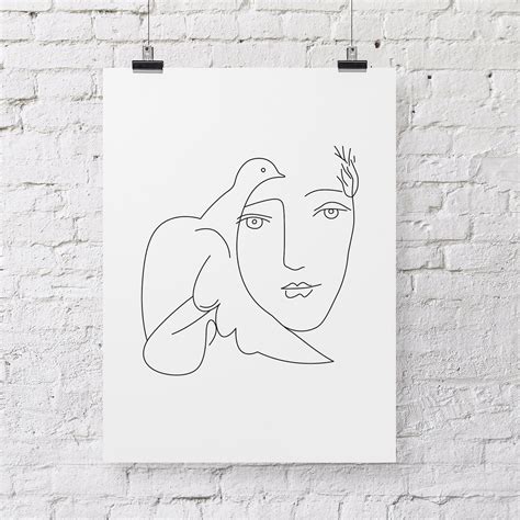 Single Line Art Picasso At Alica Martel Blog