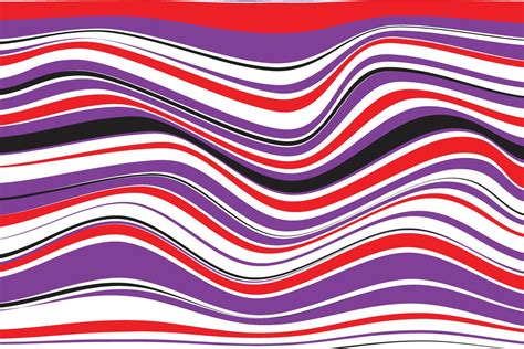 Simple Abstract Violet Red Color Thin To Thick Wavy Distort Line