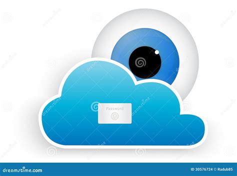 Cloud Security Stock Vector Illustration Of Idea Networking 30576724