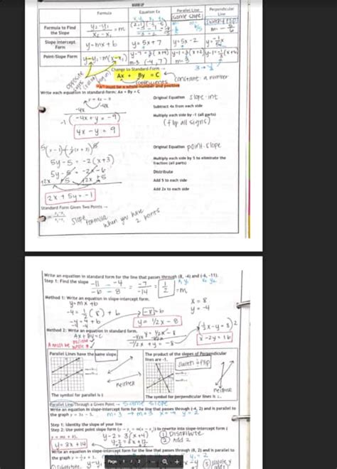 Standard Form Of Linear Equations Scaffolded Fillable Notes By Math Be Standard Form Of Linear Equations Scaffolded Fillable Notes By Math Be
