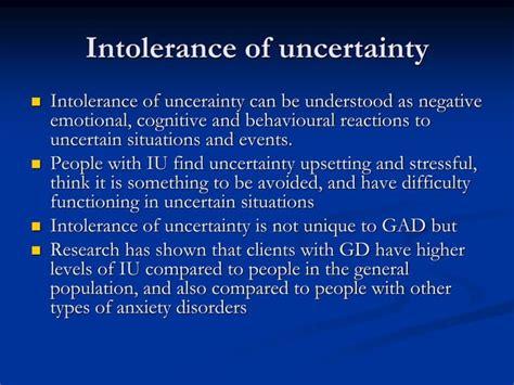 gad model of cognitive behavioural therapy ppt