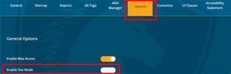 how to use dev mode max access