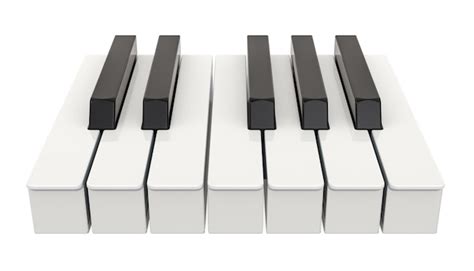 Premium Photo 7 Piano Key One Octave Music Concept 3d Rendering