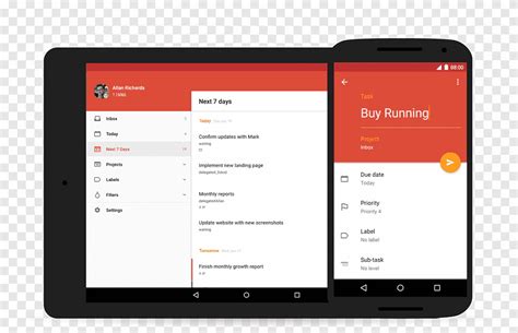 Android Todoist Header Gadget Mobile Phone Png PNGEgg