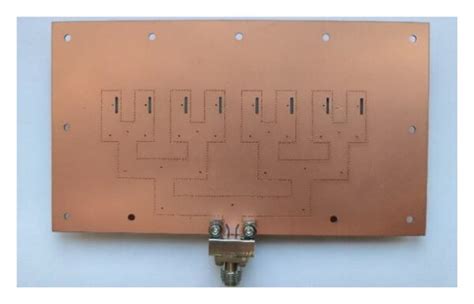 Photograph Of The Proposed 1 × 4 Antenna Array A Top Layer B Download Scientific Diagram