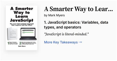 A Smarter Way To Learn Javascript Summary Quotes Faq Audio