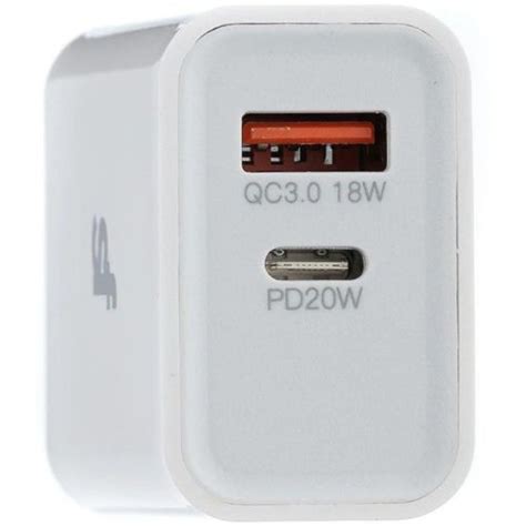 Dual USB PD And QC Wall Charger White Online MTN Deals
