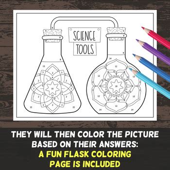 Lab Equipment Color By Number Science Tools Worksheet By Morpho Science