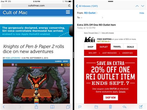 Make The Most Of Ios 9s Split View Multitasking On Ipad Cult Of Mac