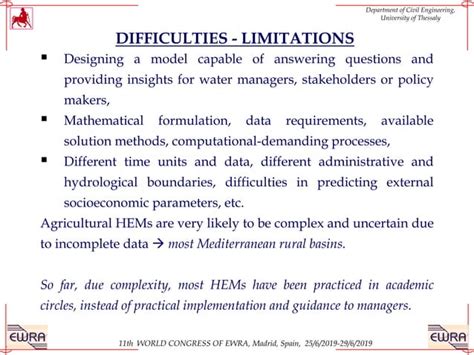 Hydro Economic Modelling Approaches For Agricultural Water Resources Management Ppt