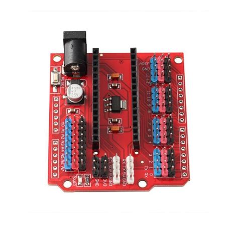 Pin Output Base For Arduino Nano Io Shield Red Pin Expansion Board Shopee Philippines