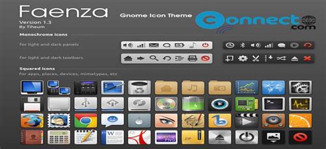 Faenza Gnome Icon Theme Ubuntu Linux CONNECTwww