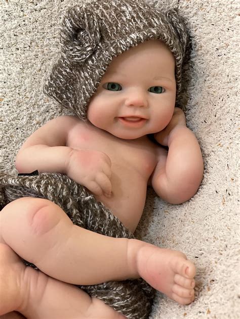 Abenduot Inch Real Life Baby Dolls Silicone Full Body Solid Silicone Reborn Dolls Anatomically