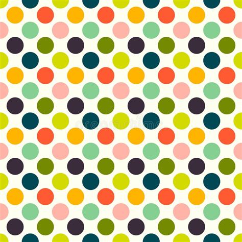 Seamless Polka Dot Pattern Vector Repeating Texture Stock Illustration Illustration Of