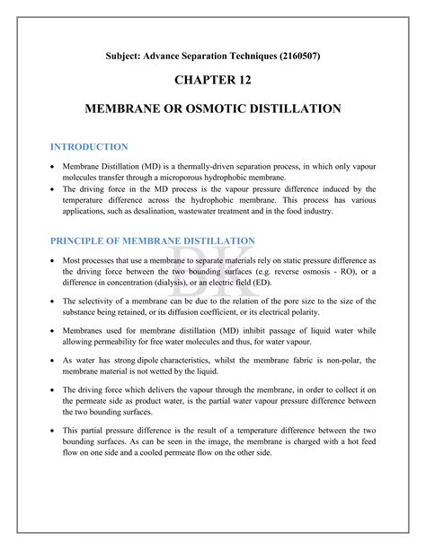 Membrane Distillationbk Pdf
