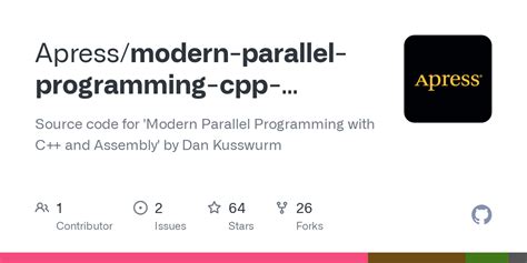 Github Apressmodern Parallel Programming Cpp Assembly Source Code