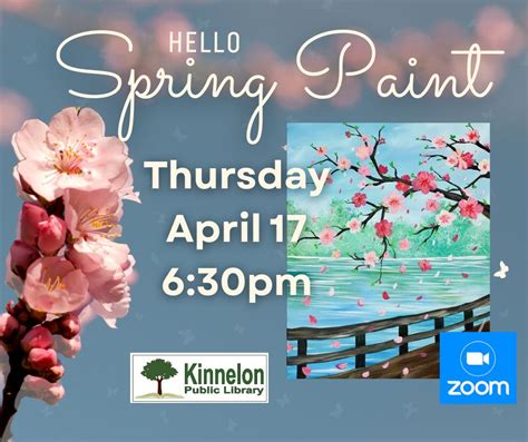 04172025 Hello Spring Paint Zoom Kinnelon Public Library
