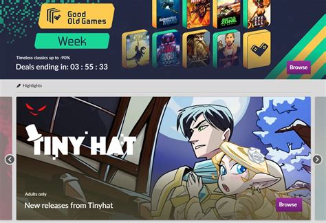 Tinyhat Adult Games Label On Twitter We Re On Gog Now A Handful Of Titles Are Available