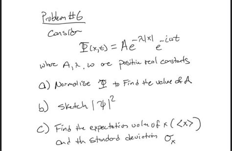 Solved Consibr Problem 46 Ψ x t Aeλxeiωt where A λ w Chegg com