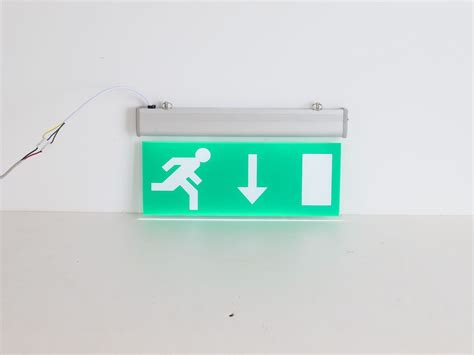 Acrylic Tag Fire Indicator Light Floor Safety Exit One Way Arrow