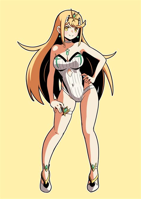 Mythra And Mythra Xenoblade Chronicles And 1 More Drawn By Cianter