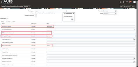 transmission configuration sftp not able to test ftp server — cloud