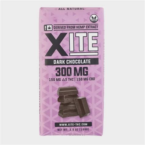 Xite 300mg Dark Chocolate Bar 1 1 Thc Cbd Live Resin Nurse Wellness