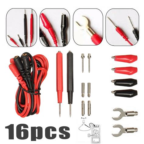 16pcs Set Multifunction Digital Multimeter Test Le Grandado