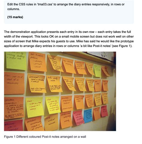 Solved Edit The CSS Rules In Tma03 Css To Arrange The Chegg Com