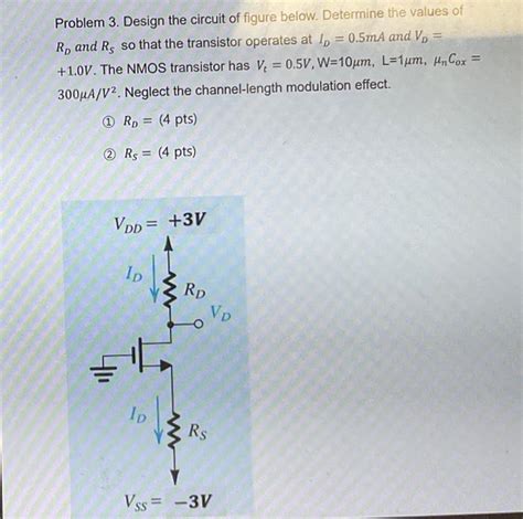Solved Problem Design The Circuit Of Figure Below Chegg