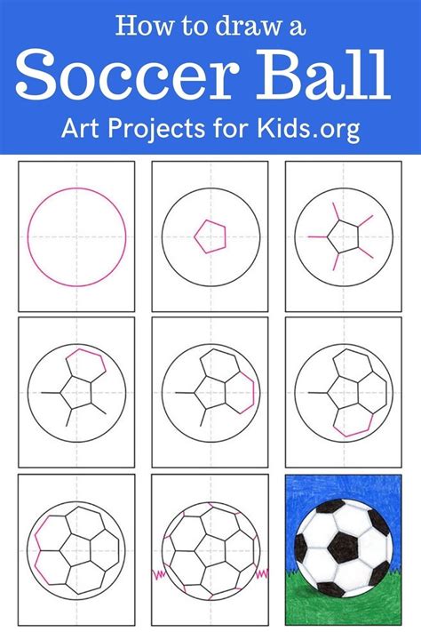 Learn How To Draw A Soccer Ball With An Easy Step By Step Pdf Tutorial