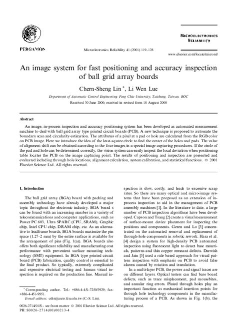 Pdf Automated Inspection System For Pcb Alignment