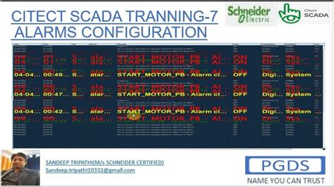 7 citect scada tranning alarms configuration youtube