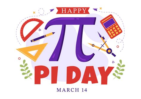World Pi Day Illustration With Mathematical Constants Greek Letters Or Baked Sweet Pie For