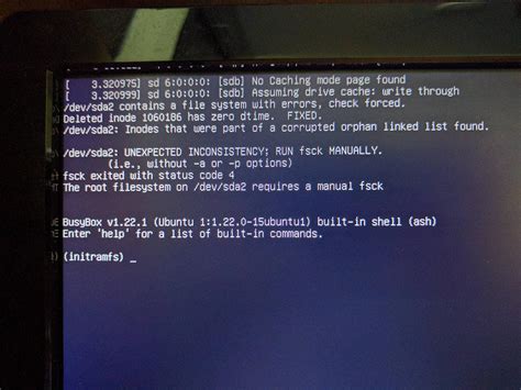 Grub2 Ubuntu Asks Me To Do Fsck On Every Boot Ask Ubuntu