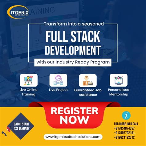 Itgenix 🚀 Transform Into A Seasoned Full Stack Developer 🌟 Kickstart