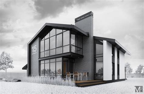 Уютный современный дом Промышленная архитектура Дом Архитектурные макеты