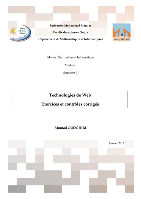 Pdf Exercices Html