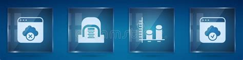 Set Failed Access Cloud Storage Hangar With Servers Data Analysis And