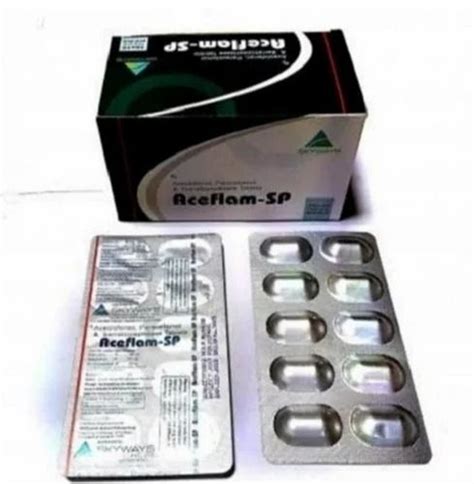 Aceflam Sp Tablets At Rs 59box Aceclofenac Paracetamol And