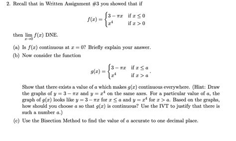answered a is f x continuous at x 0… bartleby