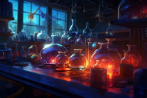 化学反应的细节插画图片下载 正版图片600355239 摄图网