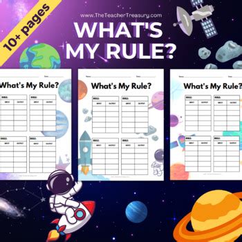 Function Machines What S My Rule Blank Input And Output Tables Space Theme